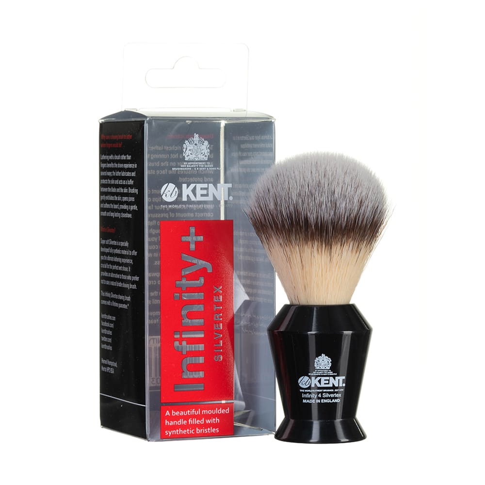 Black Synthetic Shaving Brush - INFINITY 4 | Kent Brushes
