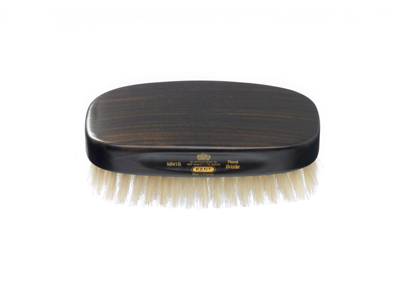 Ebony Pure White Bristle Rectangular Brush - MN1B | Kent Brushes